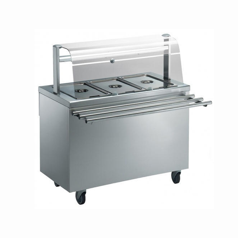 Bain Marie With Tray Slider & Sneeze Guard – MARS Technologies